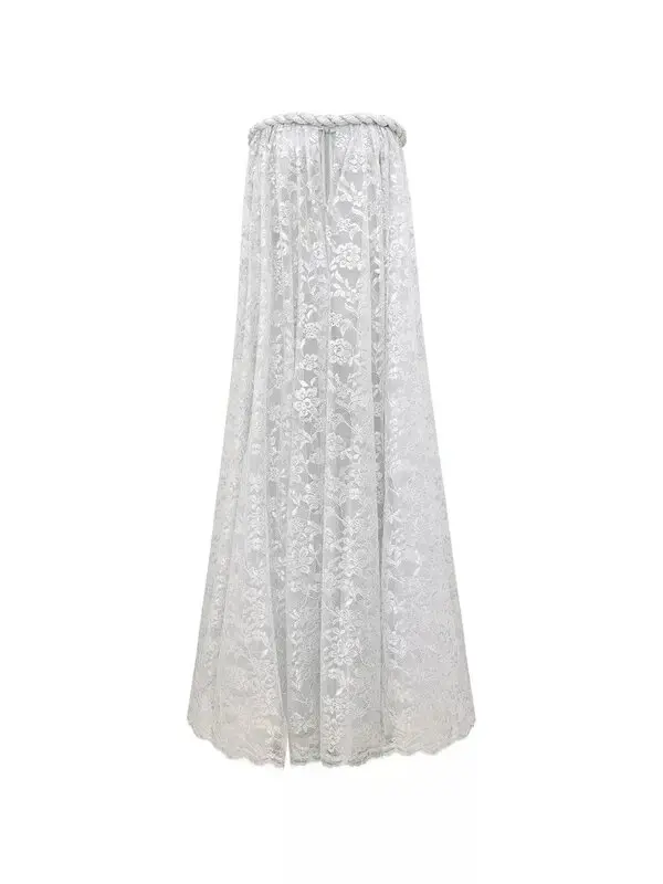 Zimmermann Metallic Lace Maxi Dress - Silver