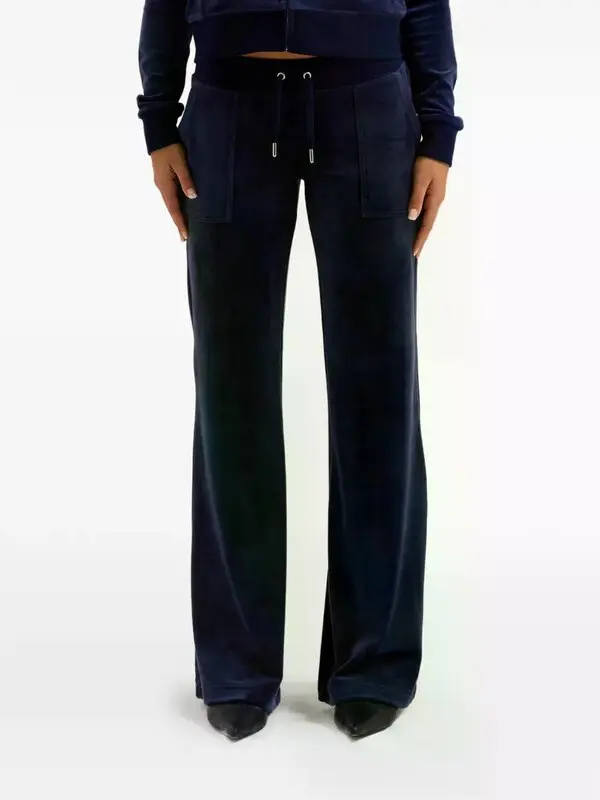 Juicy Couture Velour Track Pants - Blue