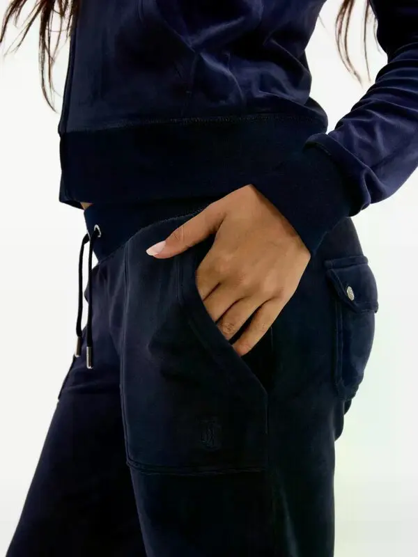 Juicy Couture Velour Track Pants - Blue