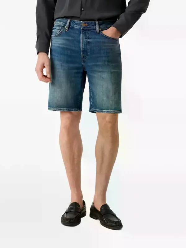 Guess Denim Shorts With Faded Effect