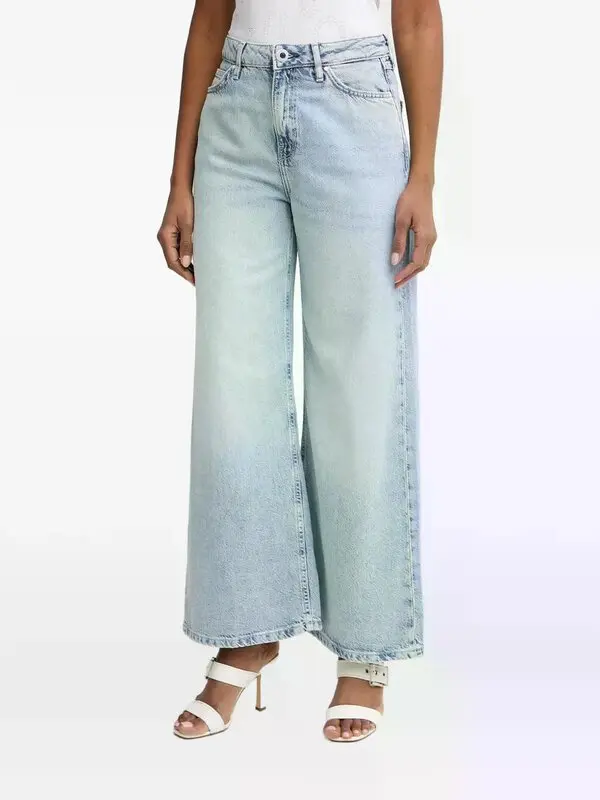 Guess Bellflower Wide-leg Jeans - Blue