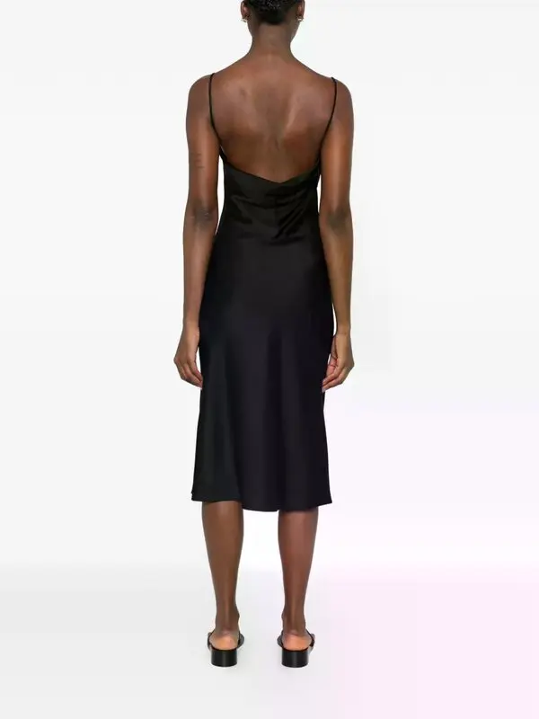 Stella McCartney Asymmetric Cowl-neck Midi Dress