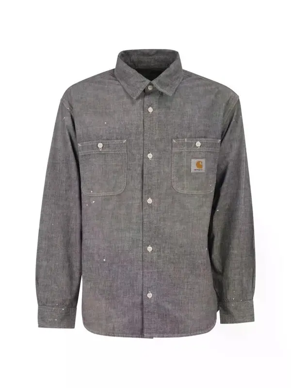 Carhartt Work In Progress Paint-splatter Chambray-look Shirt