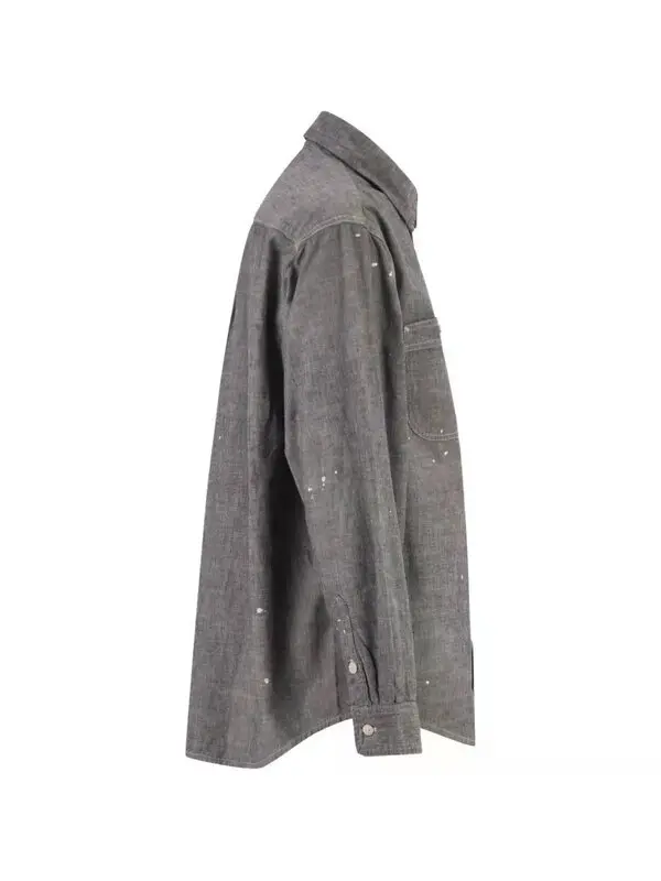 Carhartt Work In Progress Paint-splatter Chambray-look Shirt