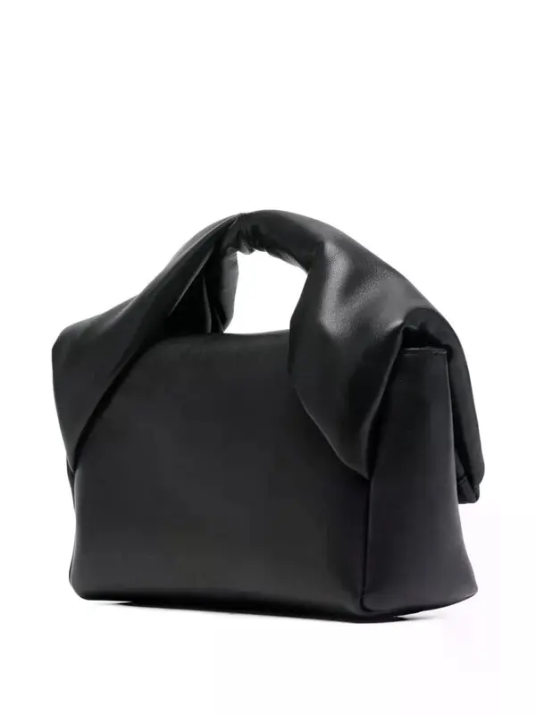 JW Anderson Small Twister Leather Tote Bag - Black