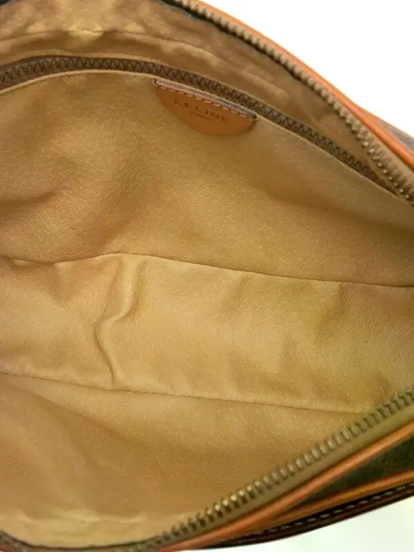 Celine Macadam Coated Canvas Clutch Bag