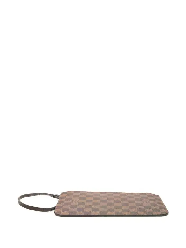 LOUIS VUITTON Damier Ebene Neverfull Mm Pouch