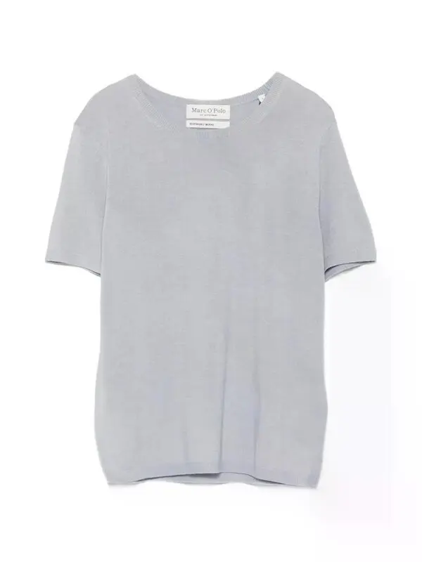 Marc O'polo Short Sleeve Knitted Sweater - Grey