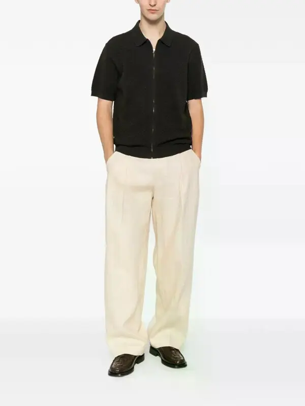 Nn07 Gustav 60016 Zip-up Knitted Shirt