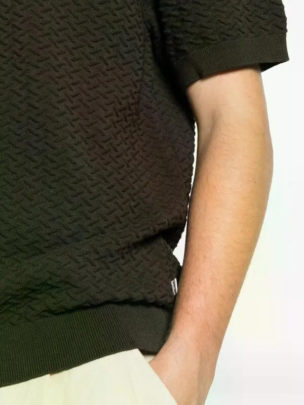 Nn07 Gustav 60016 Zip-up Knitted Shirt
