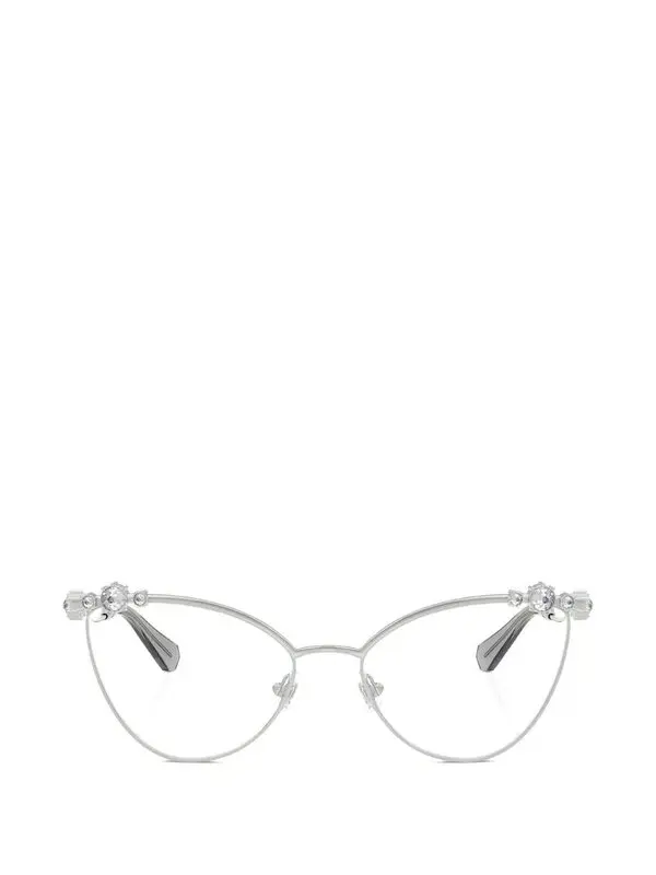 SWAROVSKI Crystal-embellished Cat-eye Glasses - Silver