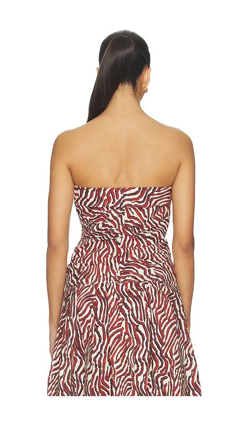 Proenza Schouler White Label Maisy Strapless Top - Rust