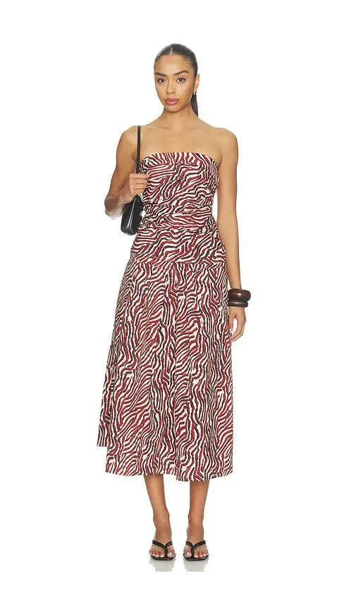 Proenza Schouler White Label Maisy Strapless Top - Rust