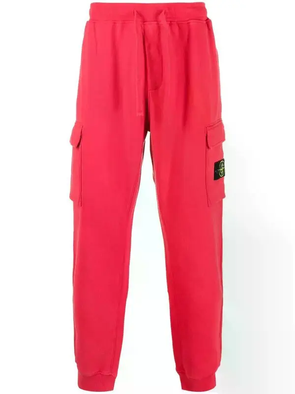 Stone Island Tapered-leg Track Pants - Red