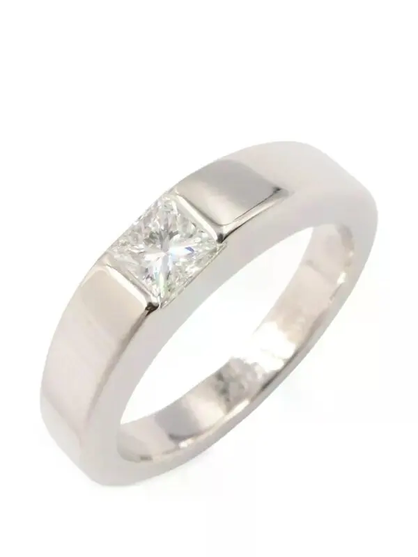 Cartier White Gold Princess-cut Diamond Ring