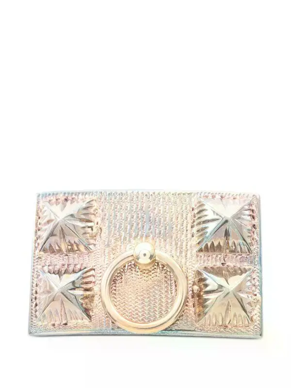 Hermès Tone Studded Belt Buckle With Ring Detail - Silver