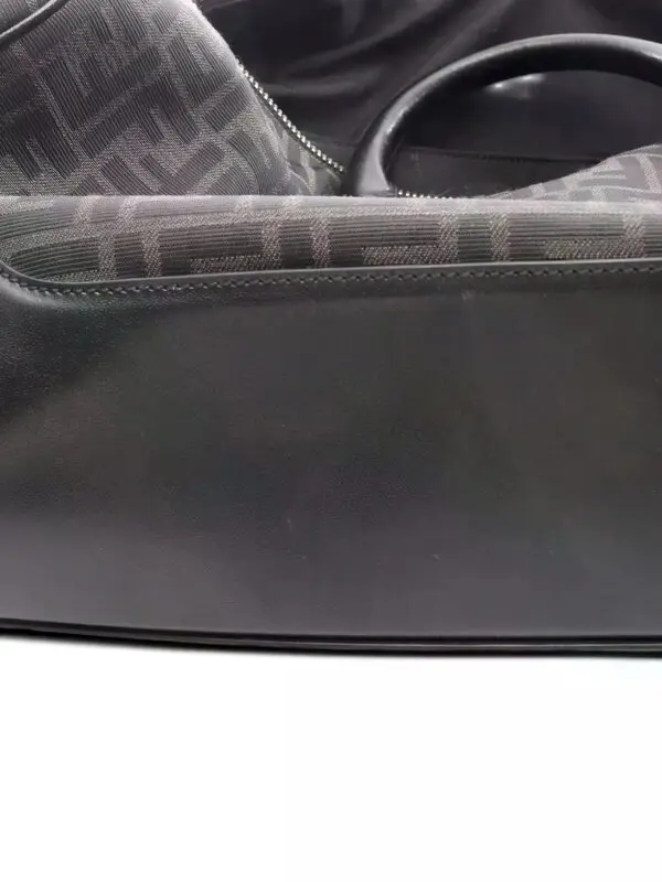 Fendi Ff-jacquard Holdall Bag - Grey