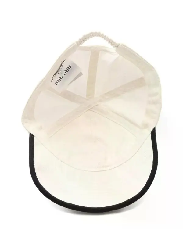 Miu Miu Logo Embroidered Baseball Cap