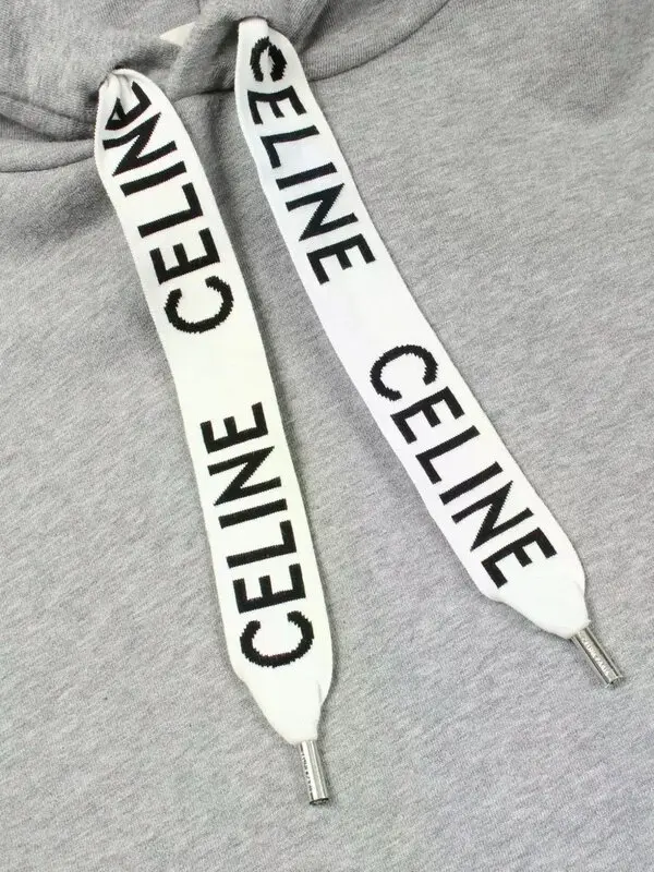 Celine Logo Drawstring Hoodie