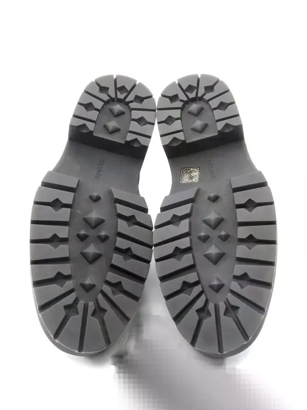 Hermès Leather Monk Strap Derby Shoes