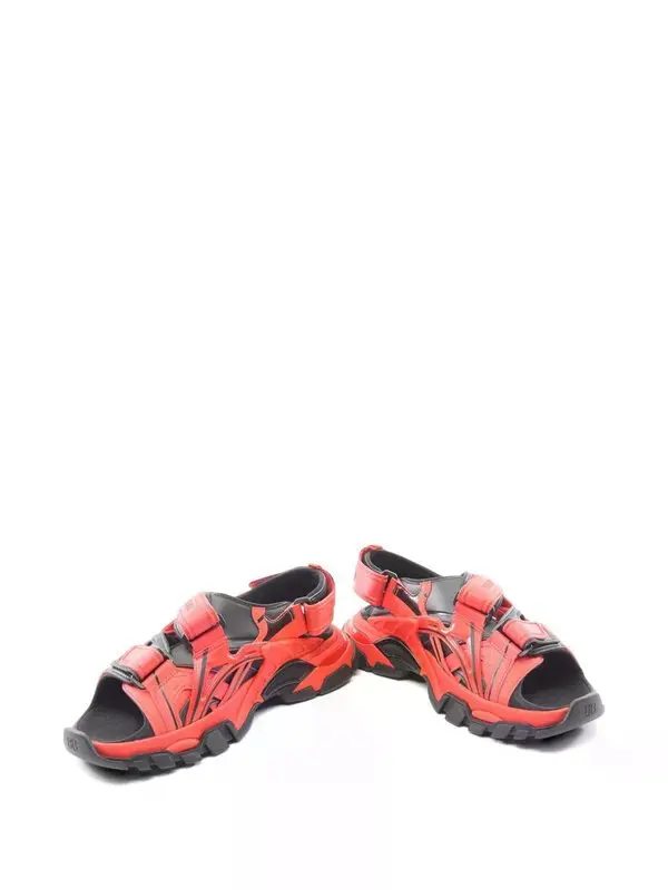 Balenciaga Track Touch-strap Sandals - Red