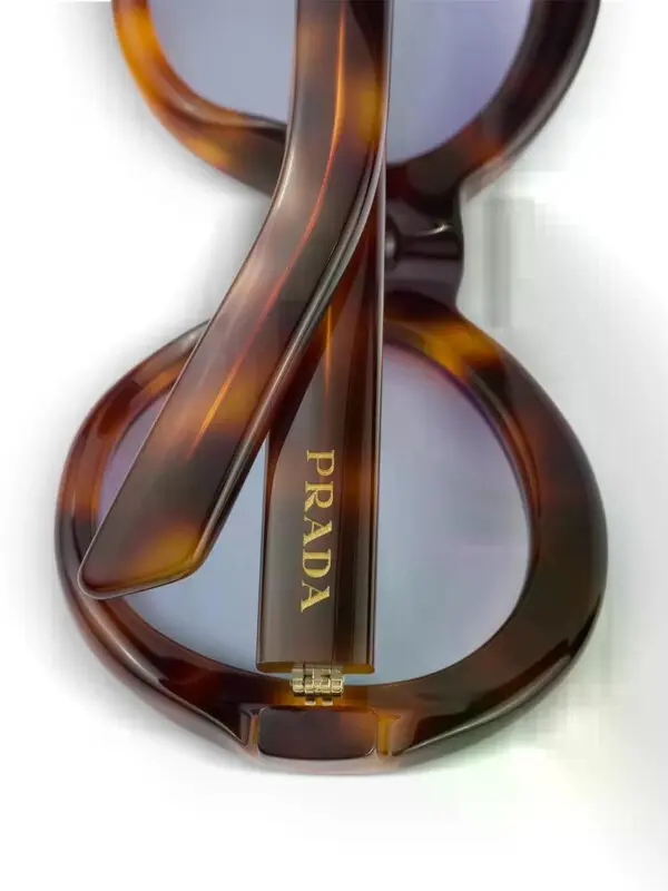 Prada Acetate Round Frame Sunglasses