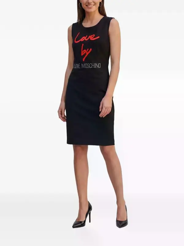 Moschino Embroidered Sleeveless Dress