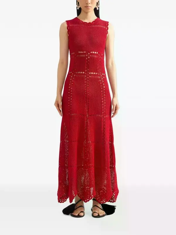 Erdem Crochet-knit Midi Dress