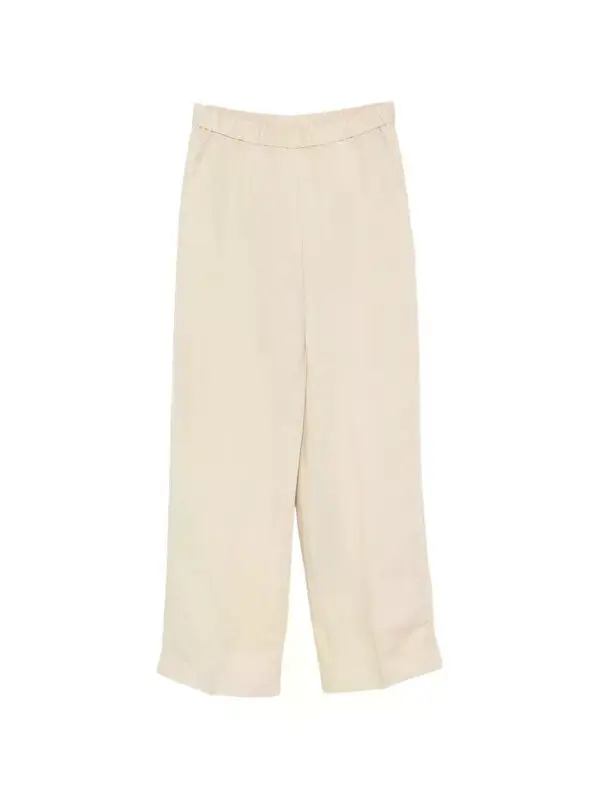 Gant Straight Leg Elasticated Waist Trousers - Neutrals