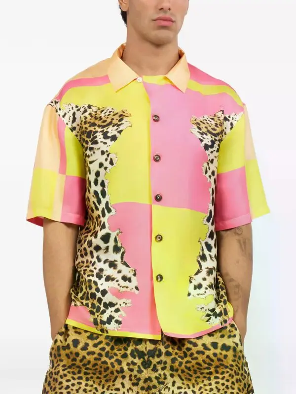 Roberto Cavalli Leopard-print Shirt
