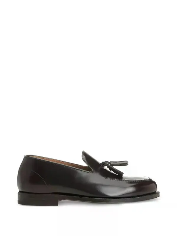 Al Duca D'aosta Polished Leather Tassel Loafers