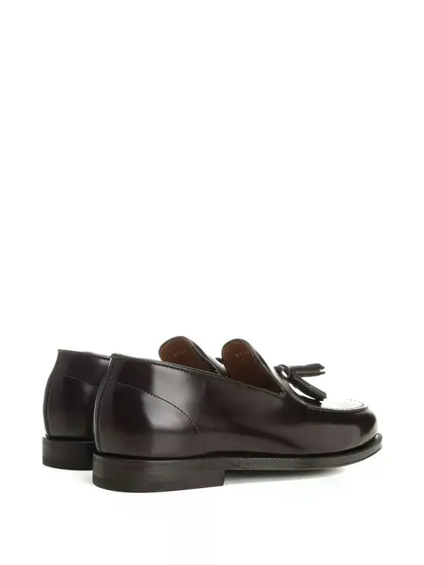 Al Duca D'aosta Polished Leather Tassel Loafers