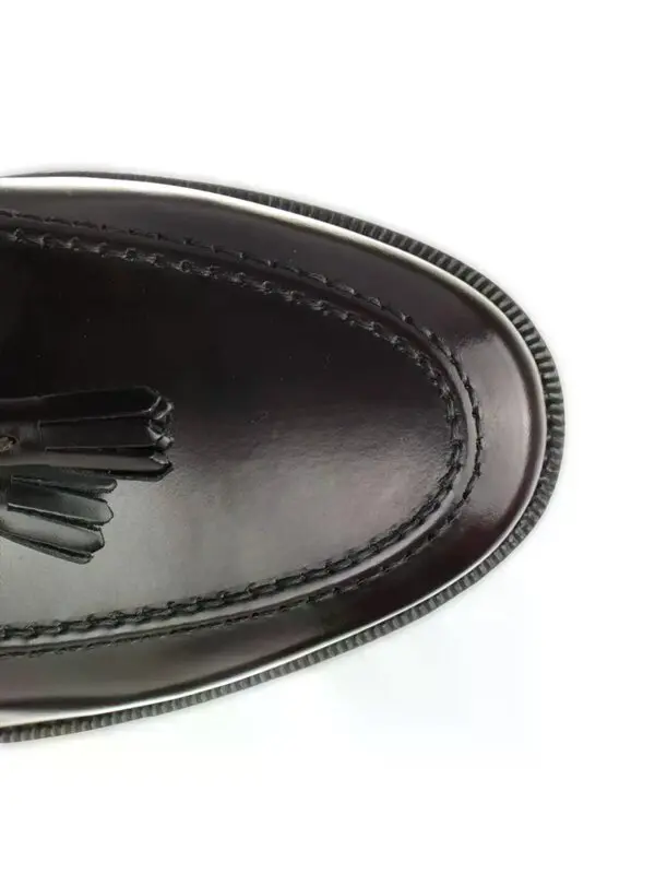 Al Duca D'aosta Polished Leather Tassel Loafers