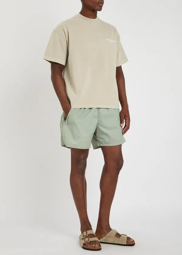 MKI MIYUKI ZOKU Embroidered Logo Swim Shorts