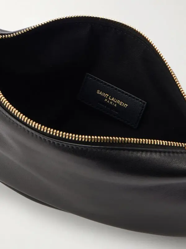 Saint Laurent Amalia Mini Leather Shoulder Bag - Black