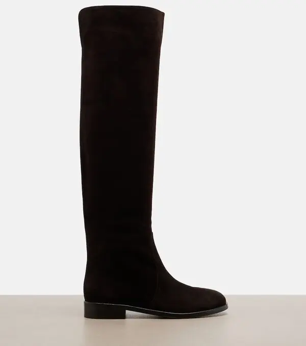 GIANVITO ROSSI Suede Knee-high Boots - Brown