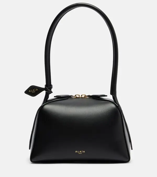 Alaïa Le Bouledogue Small Leather Shoulder Bag - Black