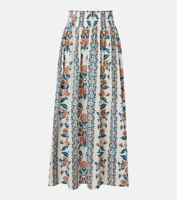 MONTCE Winona Floral Cotton Maxi Skirt - Multicoloured