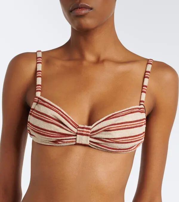 MONTCE Devin Striped Bikini Top