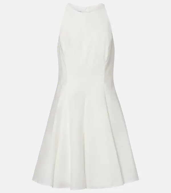 Brunello Cucinelli Cotton-blend Mini Dress - White