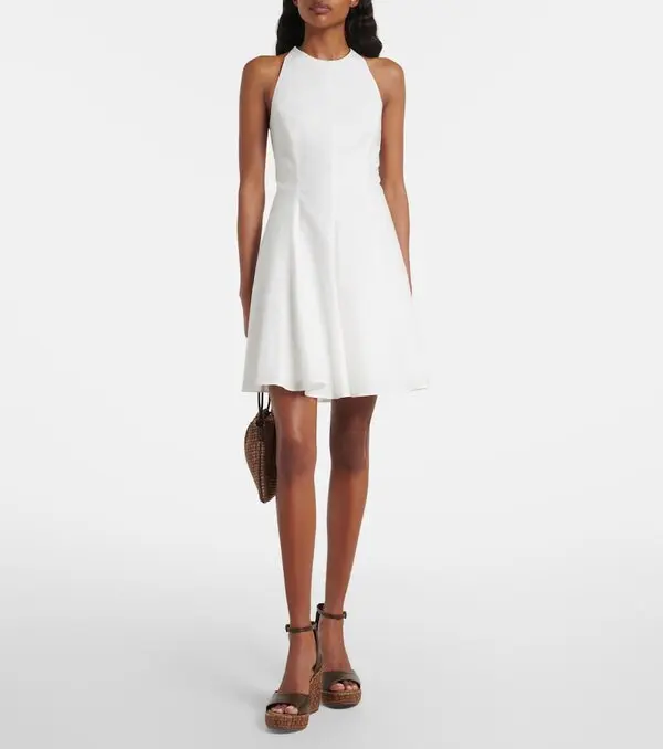 Brunello Cucinelli Cotton-blend Mini Dress