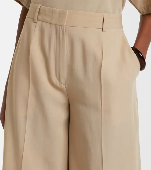 TOTEME High-rise Bermuda Shorts - Beige
