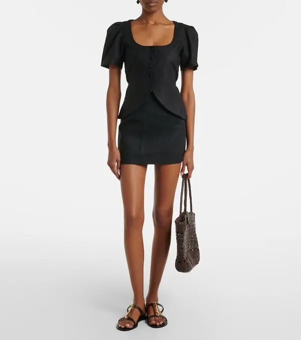 Faithfull The Brand Jane Linen Mini Skirt