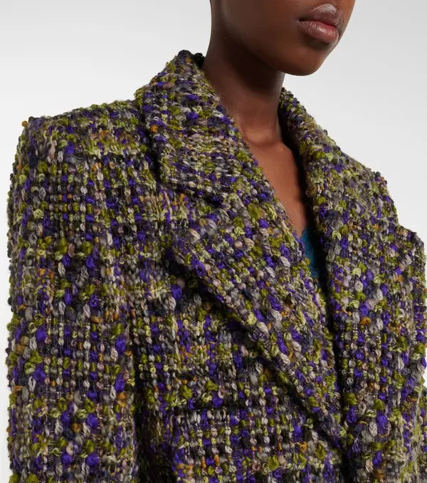 Saint Laurent Wool-blend Tweed Jacket