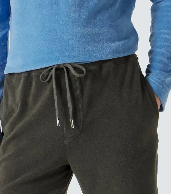 Fedeli Cotton Terry Shorts - Green