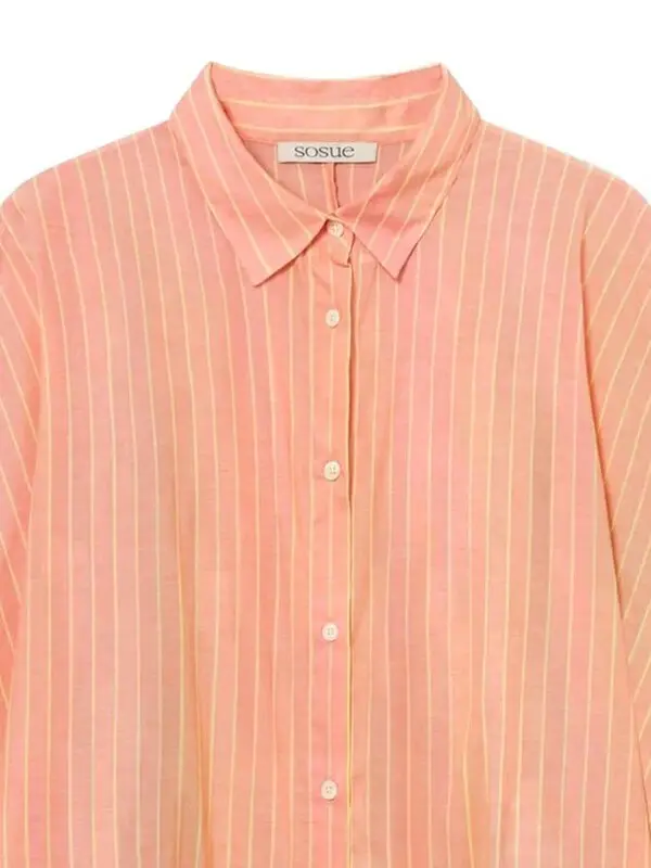 SOSUE Antonia Striped Shirt - Orange