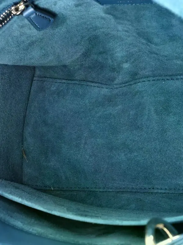 Dior Lady Cannage Quilted Lambskin Satchel - Blue