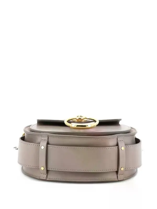 Chloé Tess Leather Small Shoulder Bag - Grey