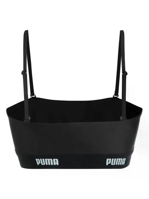 PUMA X Dua Lipa Embroidered Bralette Cropped Top