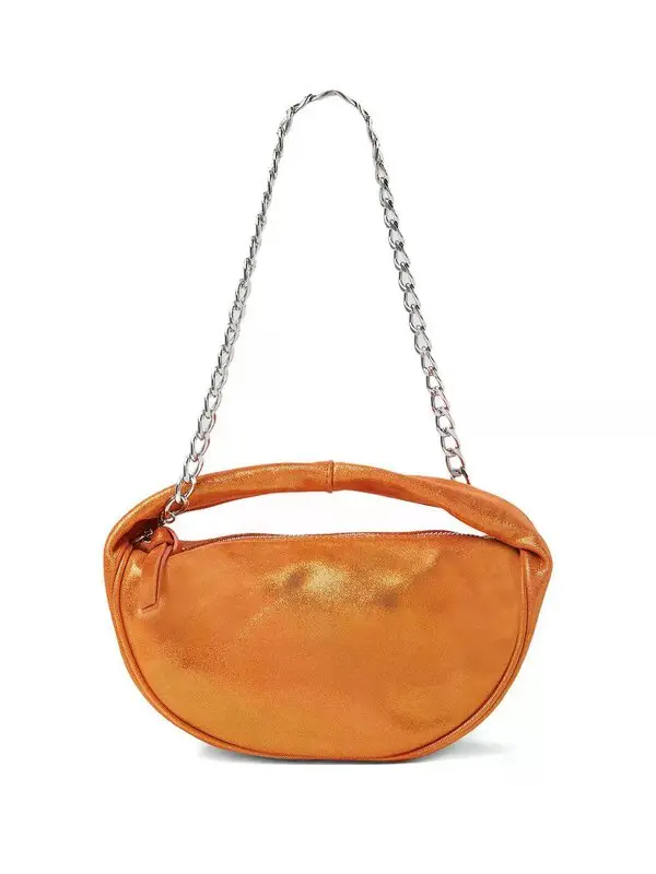 By Far Metallic Leather Shoulder Bag